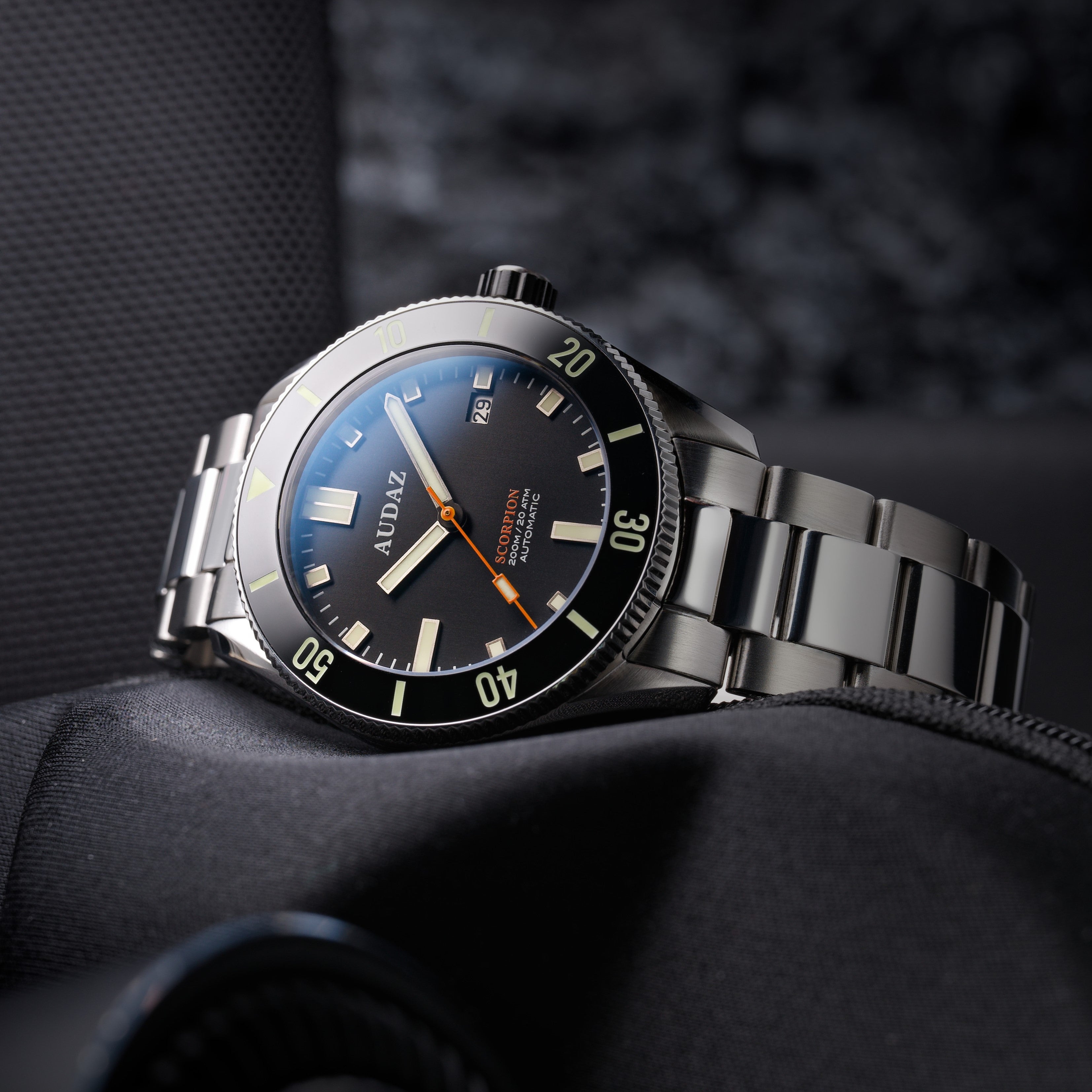 AUDAZ SCORPION I 200m Dive Watch I Miyota 9015 Automatic I Sapphire ...